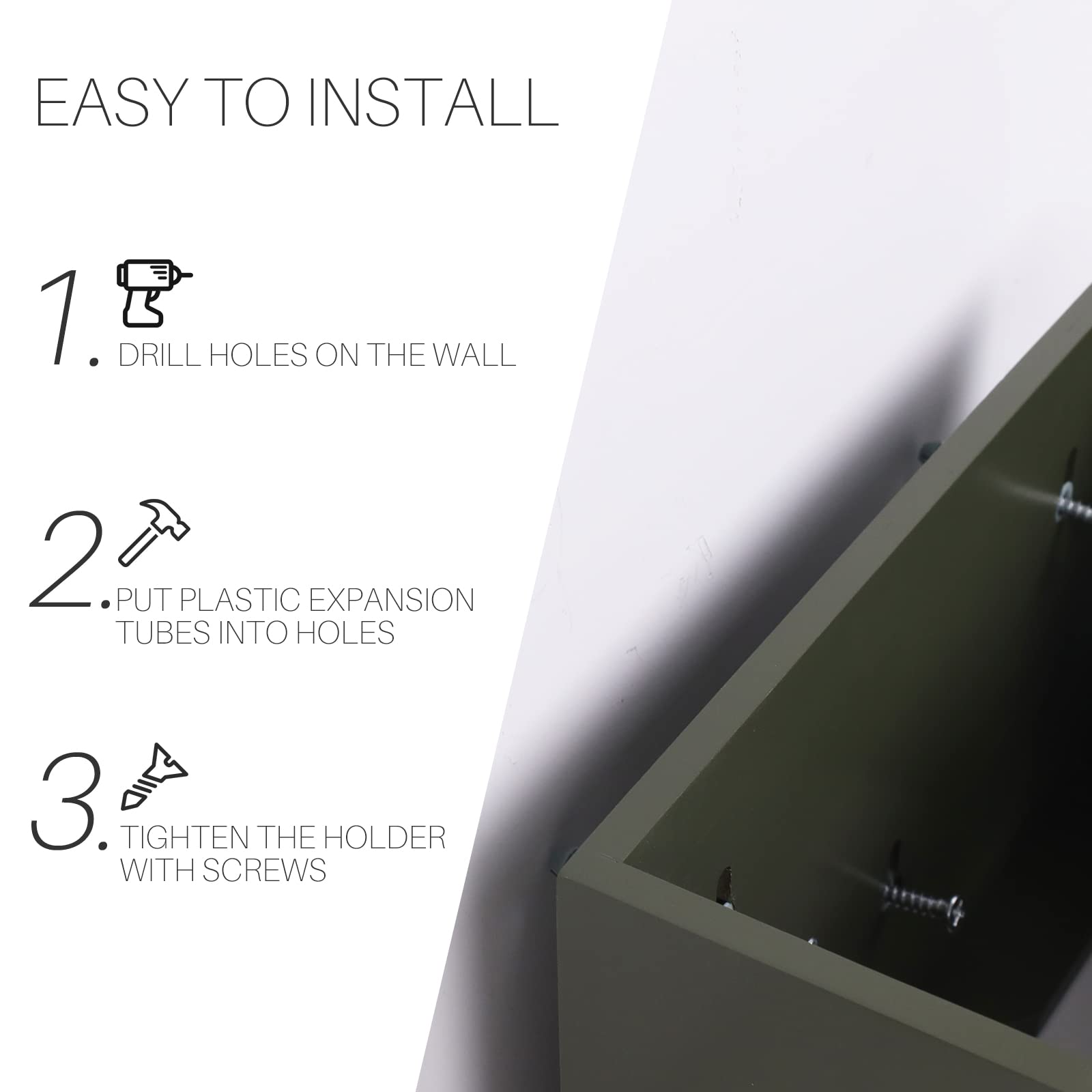 Paper Towel Dispenser Countertop or Wall Mount by HTB, Manual Bamboo Paper Hand Towel Holder Compatible with Trifold,C Fold, Z Fold, Multifold Paper Towels for Bathroom, Kitchen, Office