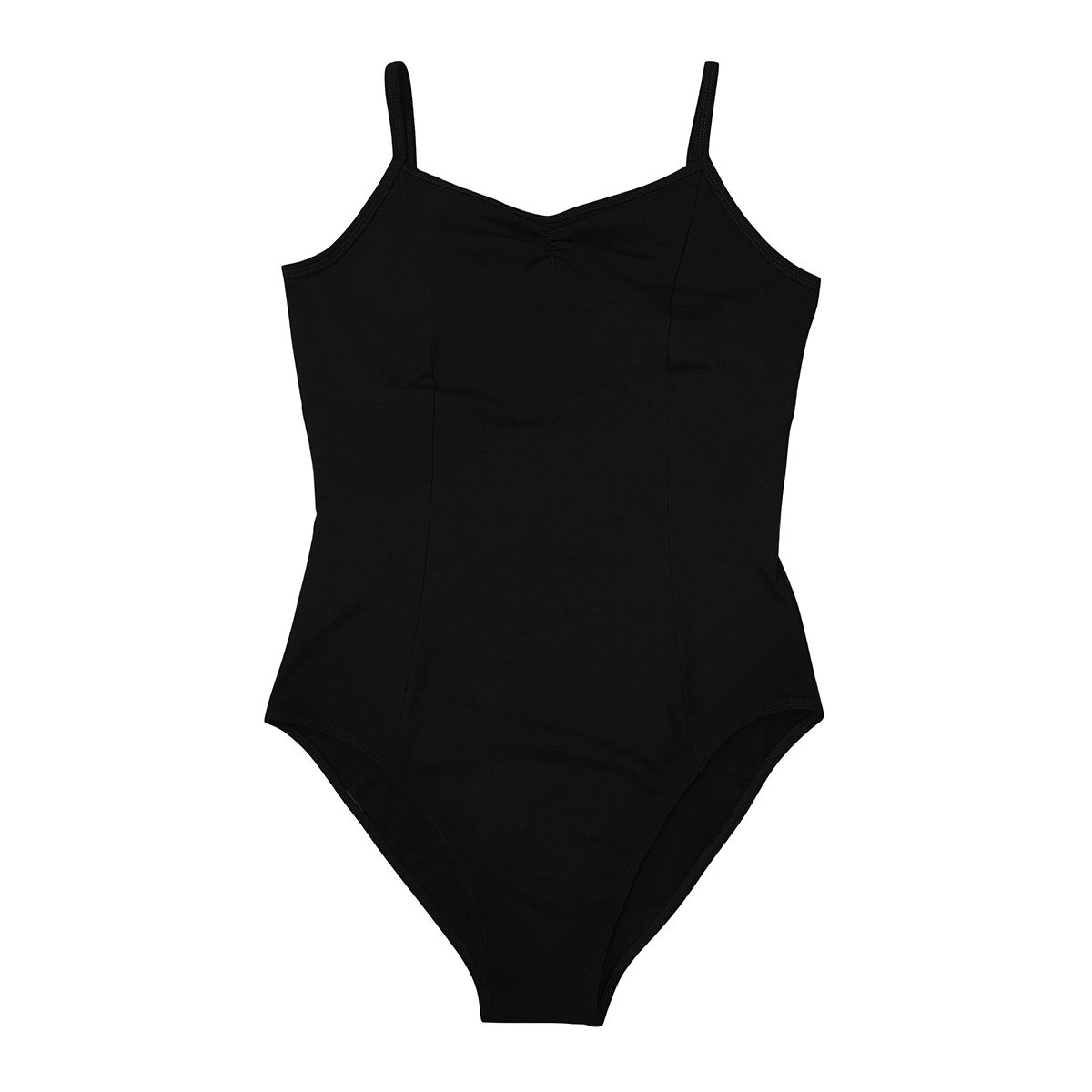 TTAO Women's Cotton Ballet Dance Leotard Criss Cross Back Built In Shelf Bra Gymnastics Bodysuit Black Small