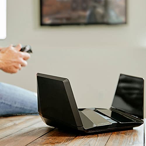 Netgear Nighthawk RAX120 IEEE 802.11ax Ethernet Wireless Router - 2.40 GHz ISM Band - 5 GHz UNII Band - 8 x Antenna(8 x Internal) - 768 MB/s Wireless Speed - 5 x Network Port - 1 x Broadband Port - US