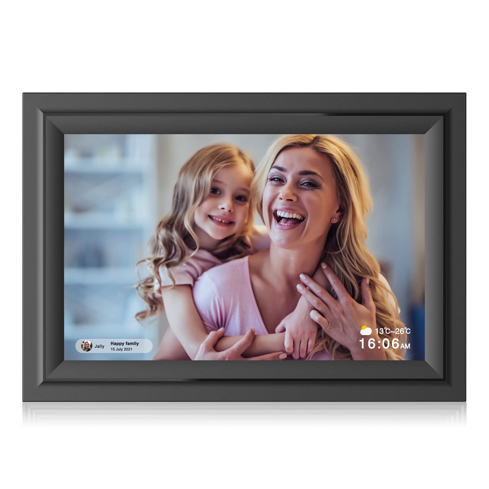 SAMMIX Digital Picture Frame, 10.1 Inch WiFi Digital Photo Frame, IPS HD Touch Screen Electronic Picture Frame, 16GB Storage, Slideshow, Auto-Rotate, Easy Setup to Share Photos and Video with APP