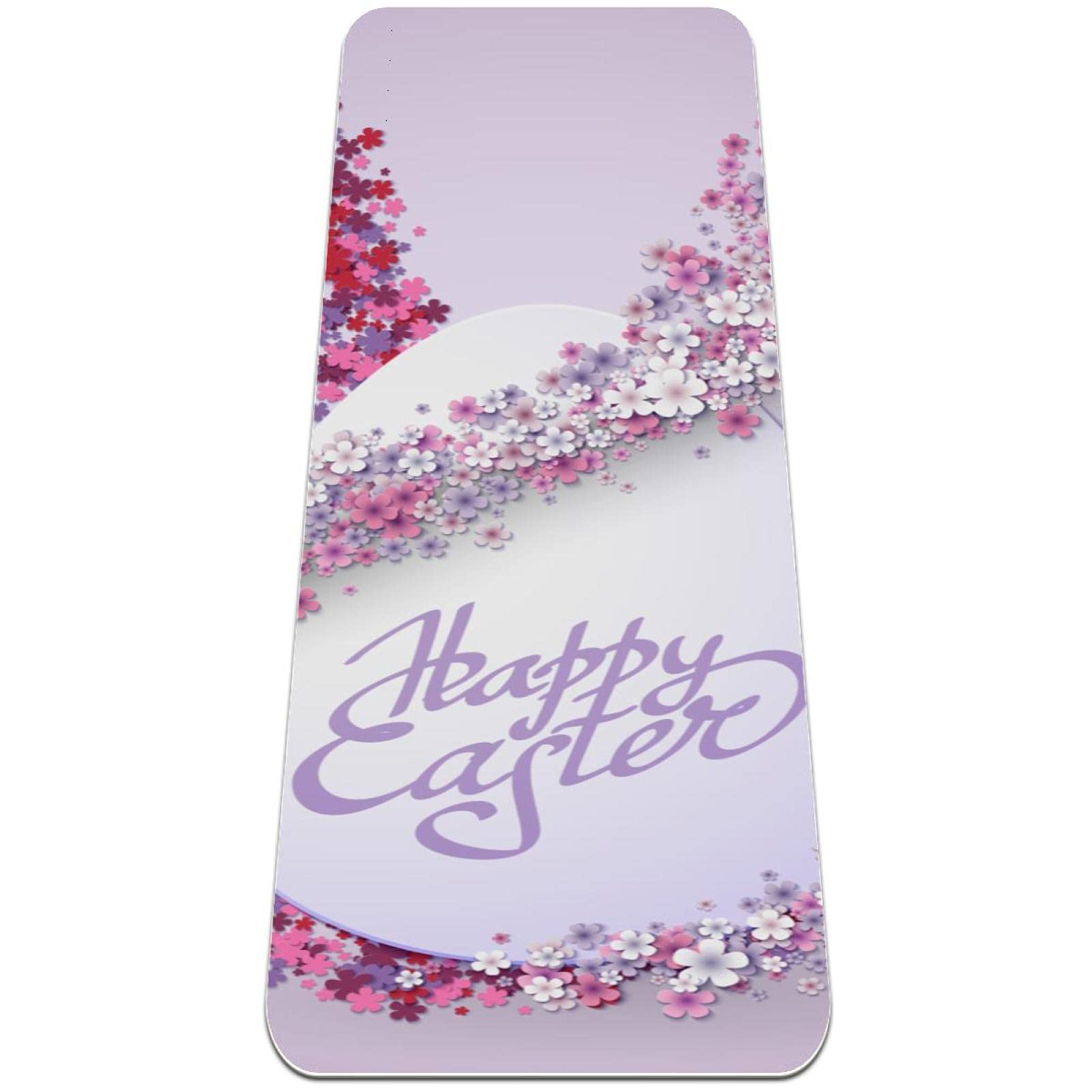 Yoga Mat, Yoga Mats for Home Workout, Workout Mat, Exercise Mats, Pilates Mat, easter bunny egg pattern