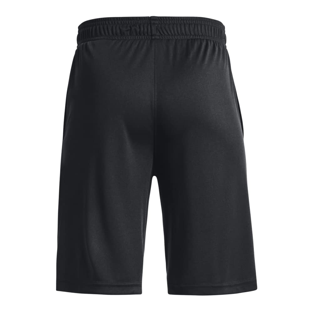 Under Armour Boys Prototype 2.0 Big Logo Shorts, (002) Black / / Harbor Blue, Youth Small