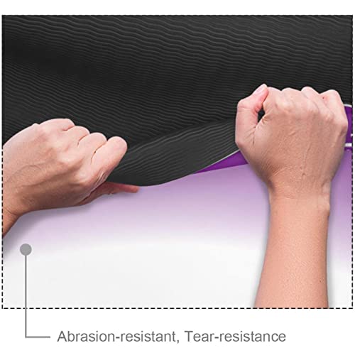Yoga Mat, Yoga Mats for Home Workout, Workout Mat, Exercise Mats, Pilates Mat, Dog Wear Sunglasses Xmas