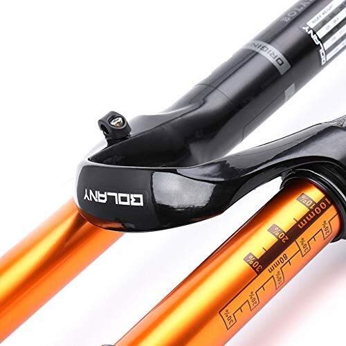 Suspension Mountain Bike,Bicycle MTB Aluminum Alloy Gas Fork Remote Lock Out Disc Brake Suspension Front Fork Gas Fork Accessories, Shoulder (Size : 29 inch)