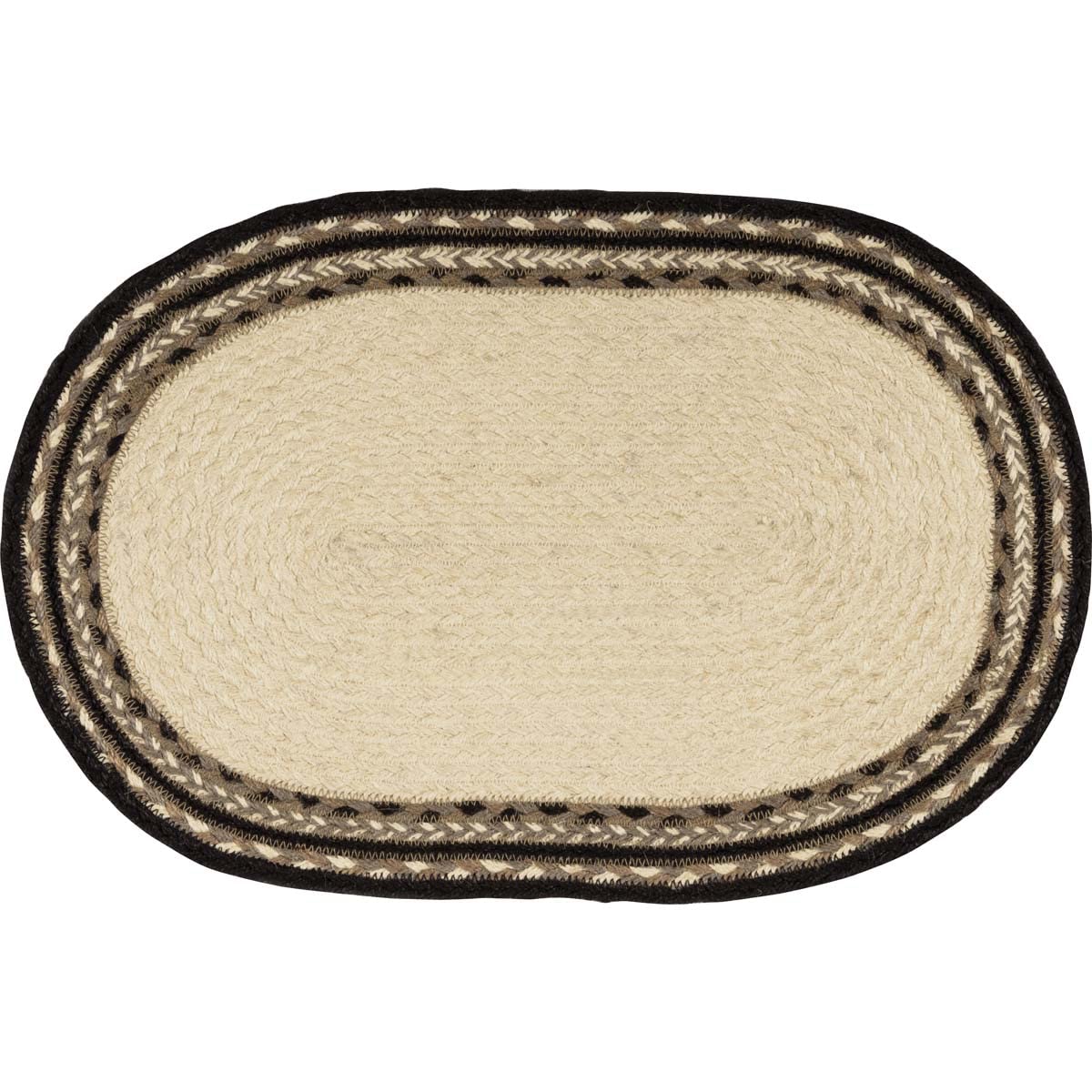 N?A Farmhouse Chic Black Cow Placemat Jute Braided Table Doily Candle Place Mat Home and Garden Ornament