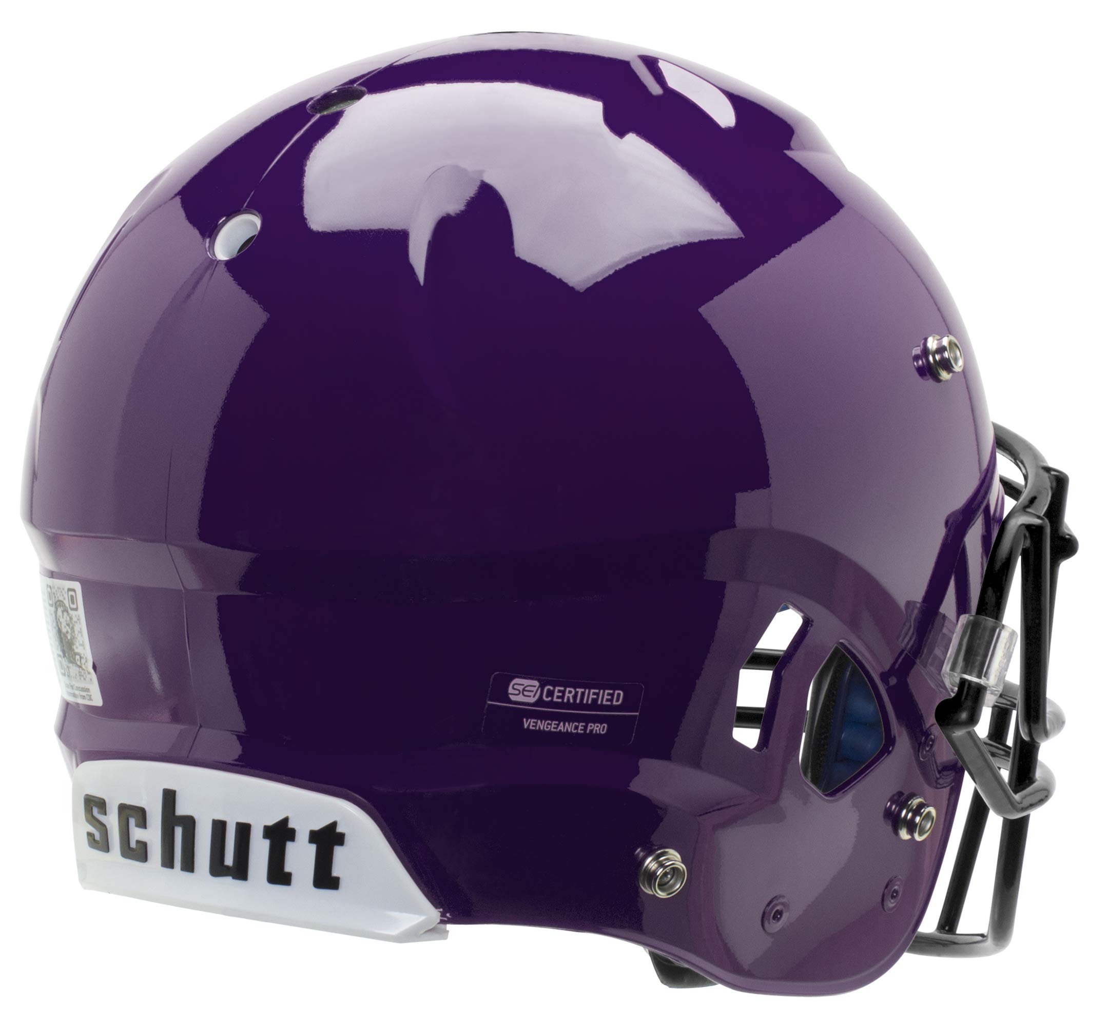 Schutt Sports Vengeance PRO LTD Varsity Football Helmet (Facemask NOT Included), Black, Large