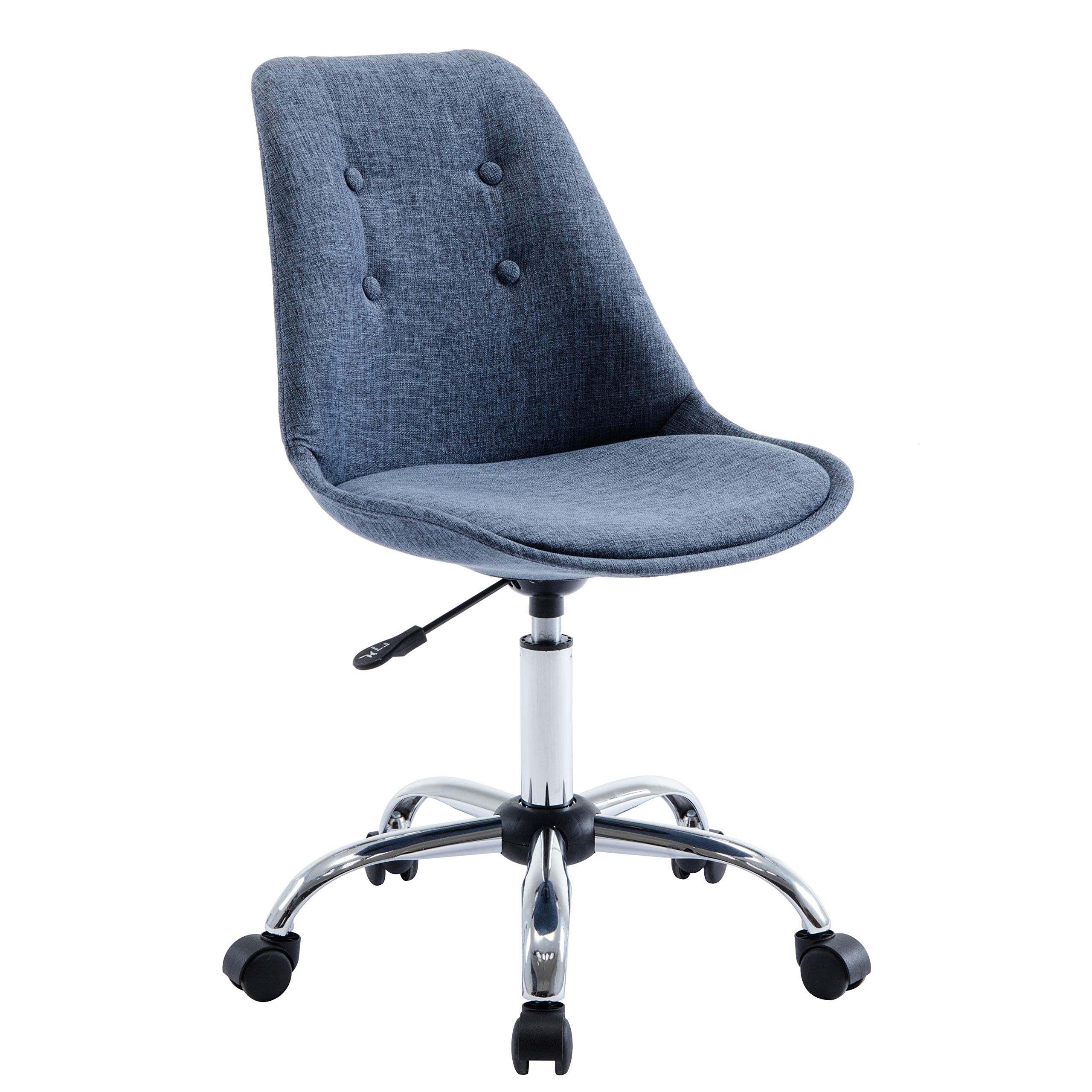 Porthos Home Porthos Swiveling Upholstered Home Office Chair Blue