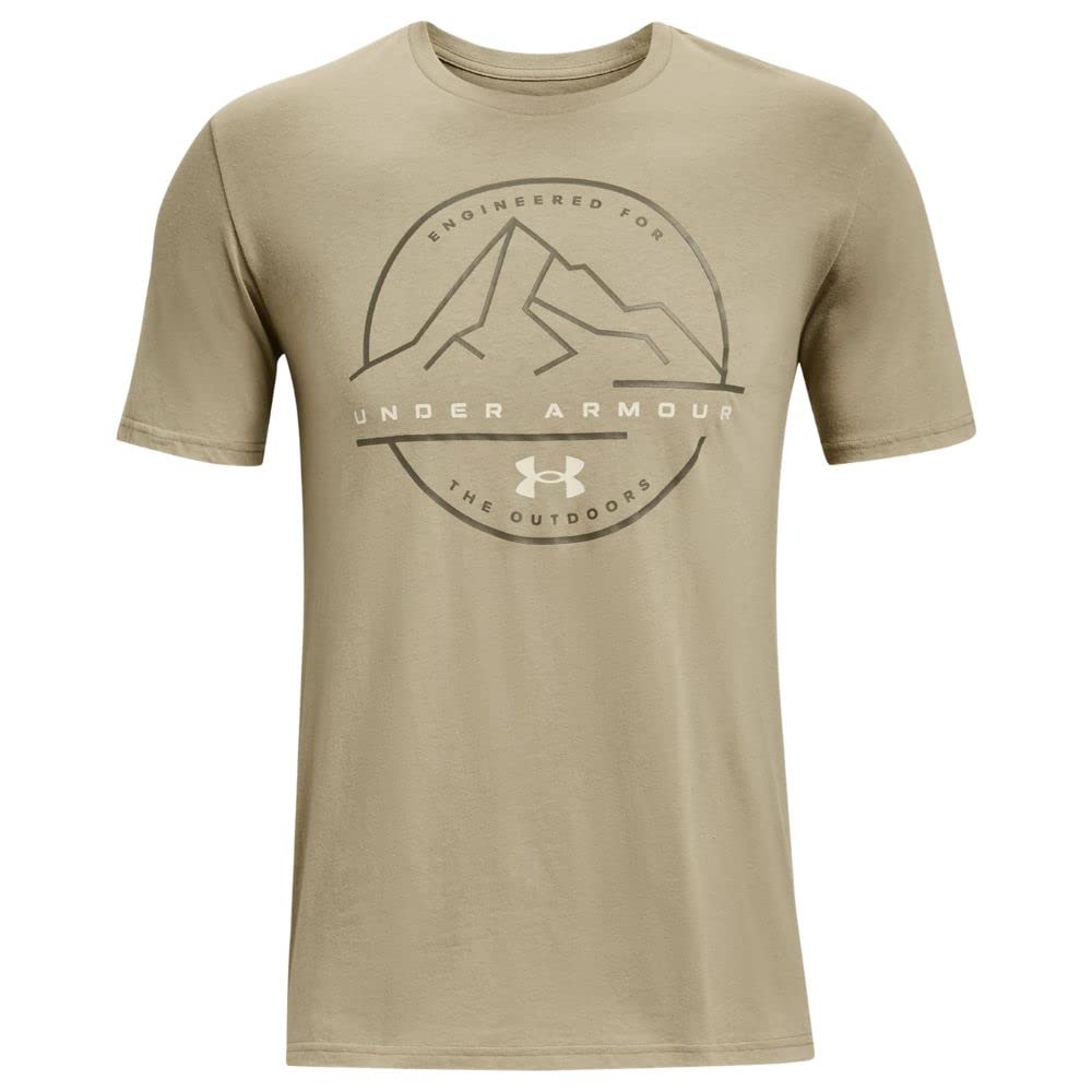 Under Armour Men's UA Coordinates T-Shirt - 1364956-037 - Khaki Gray/Tent - XL