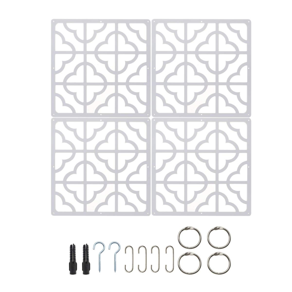 Saim Hanging Room Divider Decorative Panel Screens DIY Panel Screens Partition Wall Dividers for Bedroom Living Dining Study Setting Room 4Pcs