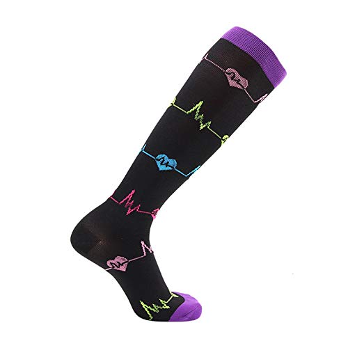 Womens Socks Size 9-11 No Shoe Socks for Men Women’s Trouser Socks, Opaque Stretchy Nylon Knee High, Many Colors