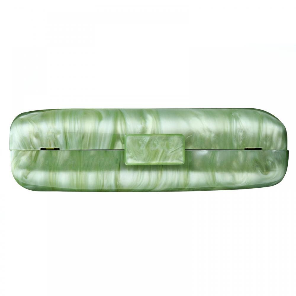 YYW Acrylic Clutch Purses for Women,Evening Clutch Acrylic Handbag Wedding Bridal Purse Party Shoulder Bag (Light green)