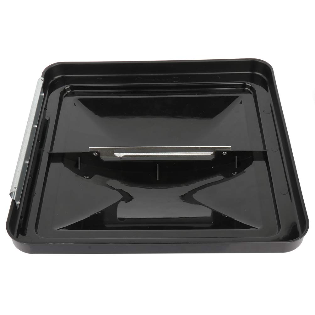 SCITOO Vent Cover 14 x 14 High Quality Trailer Ventline Black Camper Motorhome VL200-B RV Vent Cover Lid 1 pack