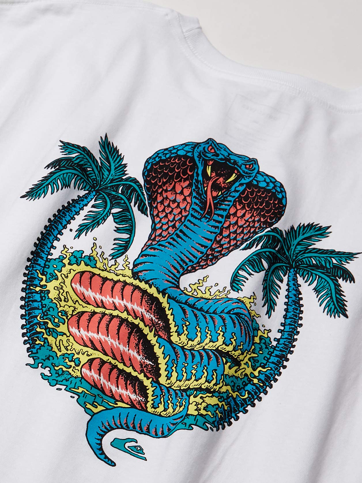 Quiksilver Men's Getting SNAKED TEE, White, XXL
