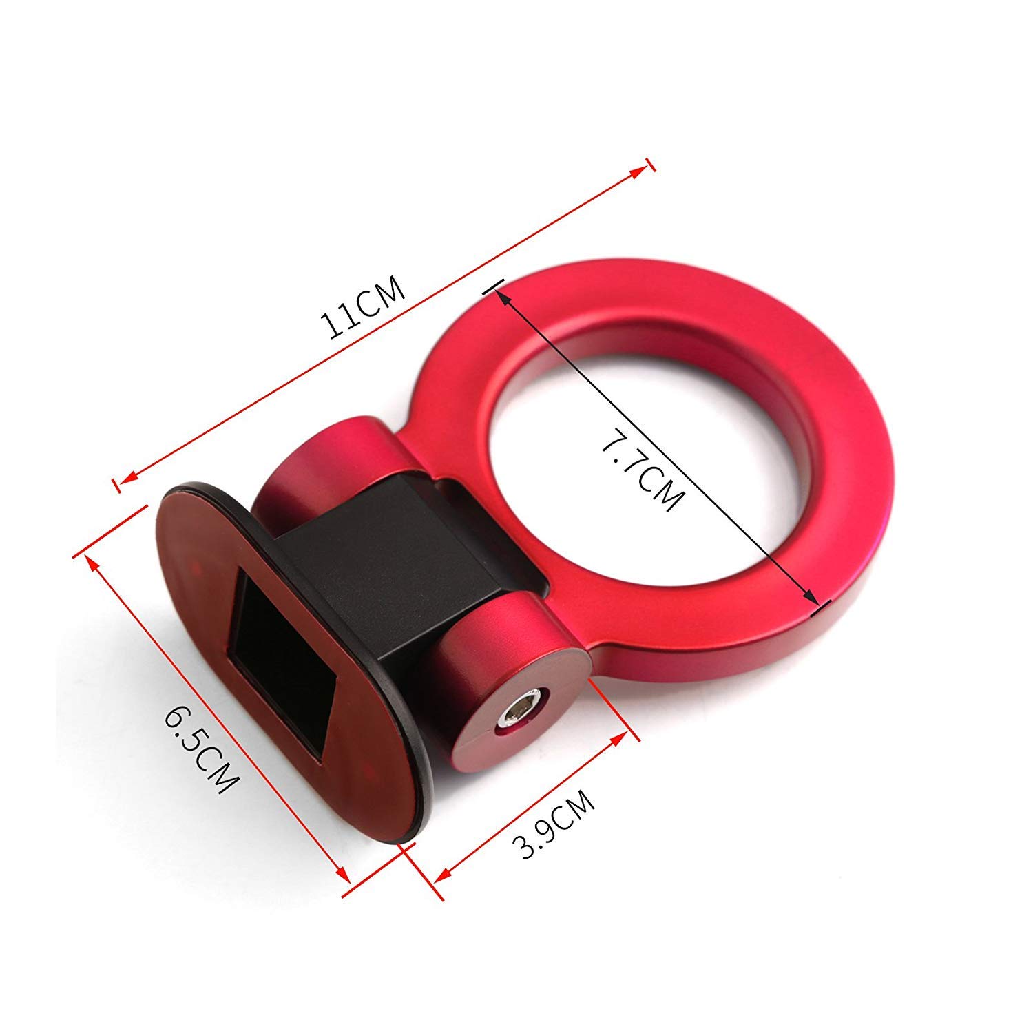 Red Universal ABS Bumper Car Sticker Adorn Car Dummy Tralier Hook Kit Car Series of Exterior Auto Accessories