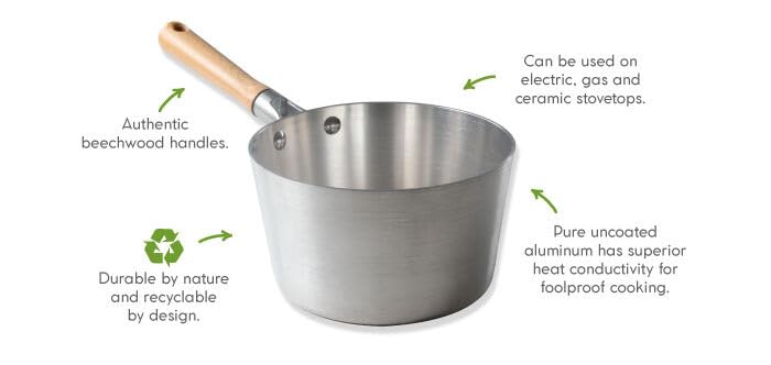 Nordic Ware Naturals Aluminum Cookware, 10-Inch, Spun Wok