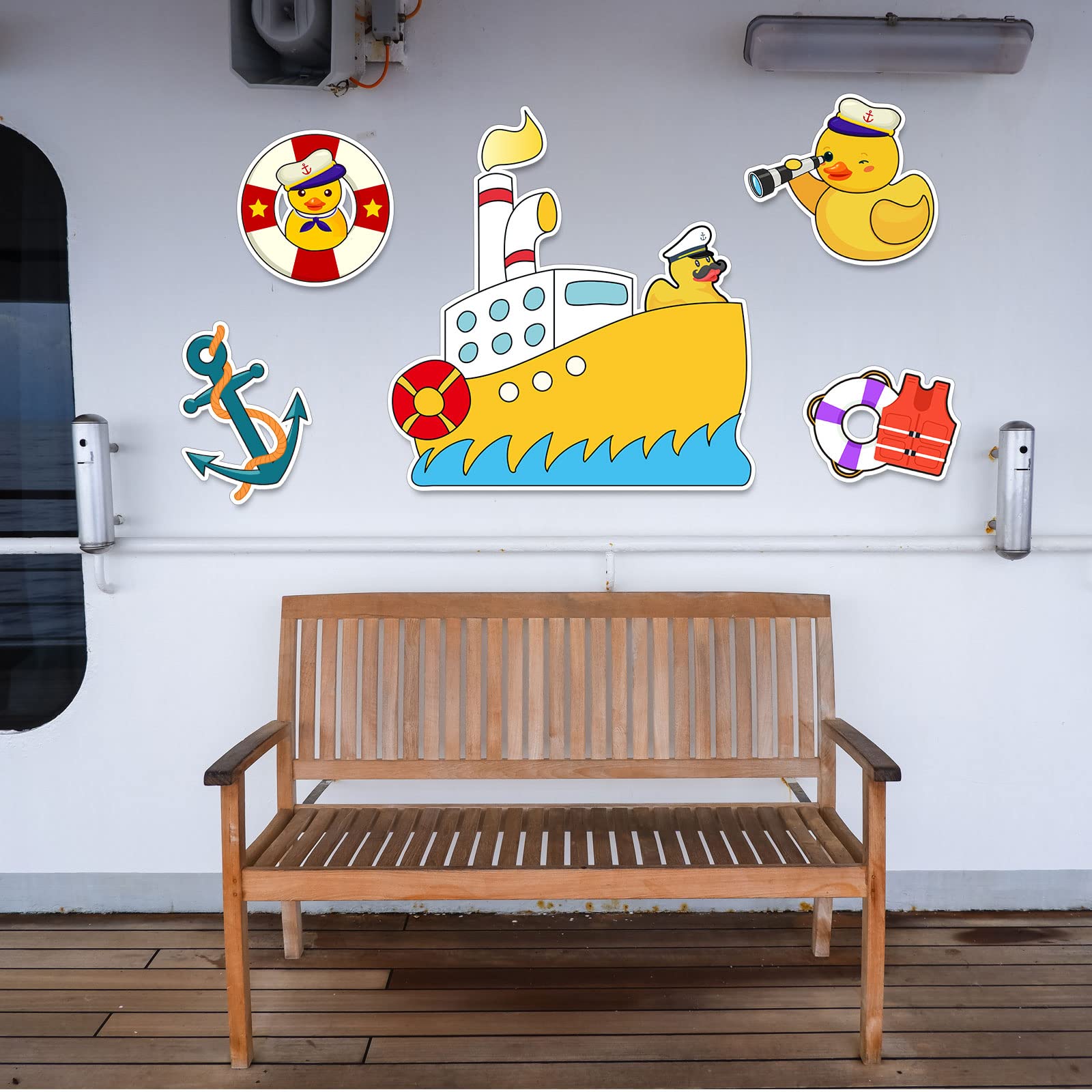 Xuhal 12 Pieces Duck Cruise Door Decorations Funny Cruise Door Magnets Duck Fridge Magnet Reusable Duck Magnetic Stickers Decals for Ship Refrigerator Stateroom Carnival Car Birthday Kitchen Decor