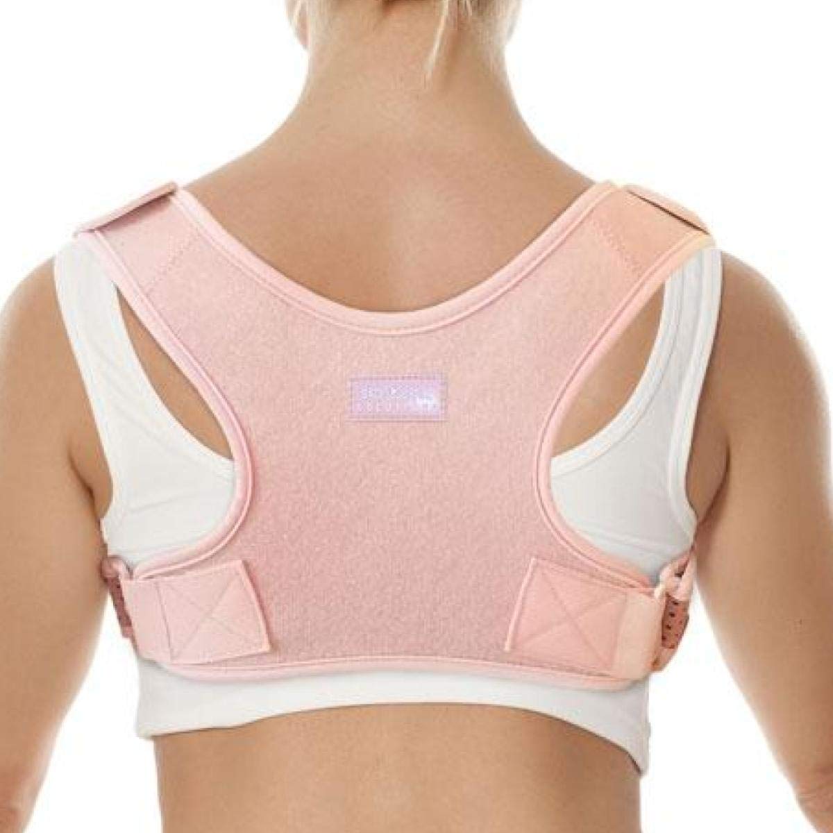 Posture Corrector Men Women Back Brace Solutions Posture Support Correctors Bad Posture Slouching Hunching Shoulder Neck Upper Back Correct Straightener Braces Straight Posture (Pink Small/Medium)