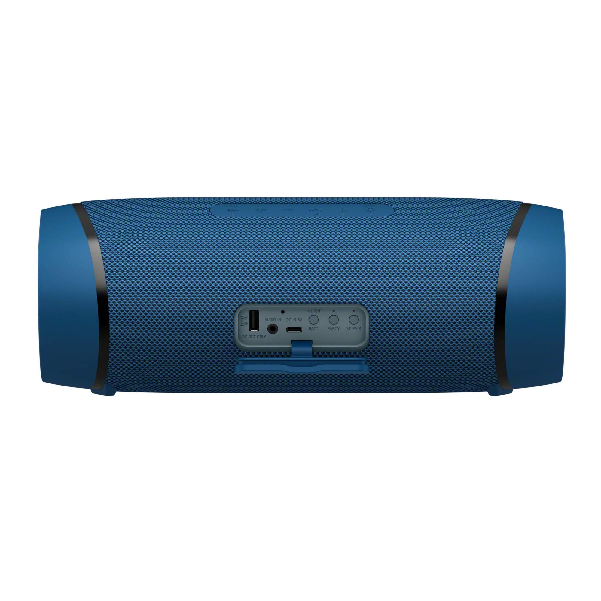 Sony SRSXB43 Extra BASS Bluetooth Wireless Portable Speaker (Blue) with Knox Gear Storage and Travel Case Bundle (2 Items)