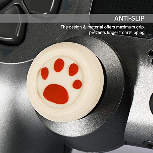 PlayRealm NO Falling Off Thumbstick Extender & Silicone Grip Cover 2 Sets for Xbox Controller (MZAH)