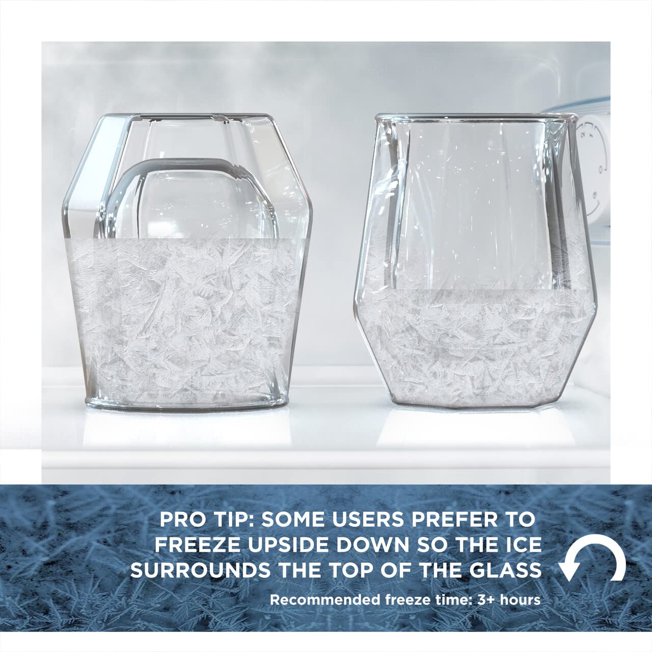 Unique Whiskey Gift for Men, Freezer Chiller Glass (Double Wall) Freezable 7oz Scotch n' Bourbon Ice Cup, Gift for Christmas/Birthday (Gift Boxed)