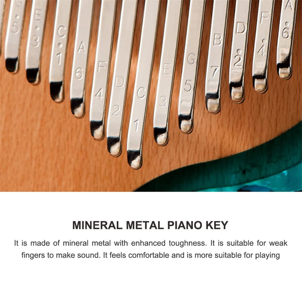 WSSBK 17-Key Musical Instrument Beech Ocean Whale Thumb Finger Piano Creative Music