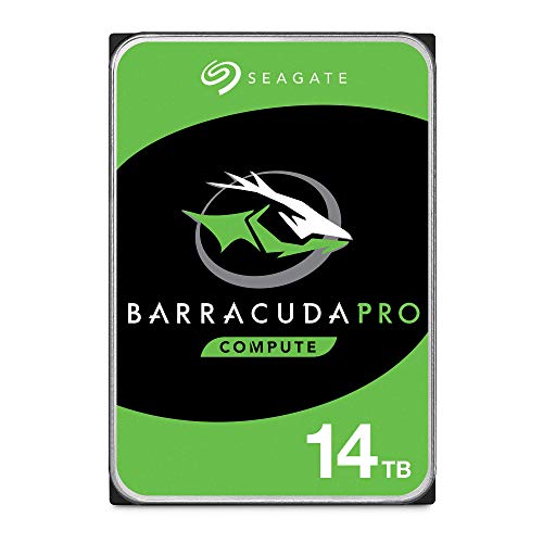 Seagate Barracuda Pro Performance Internal Hard Drive SATA HDD 14TB 6GB/s 256MB Cache 3.5-Inch - Frustration Free Packaging (ST14000DM001) (Renewed)