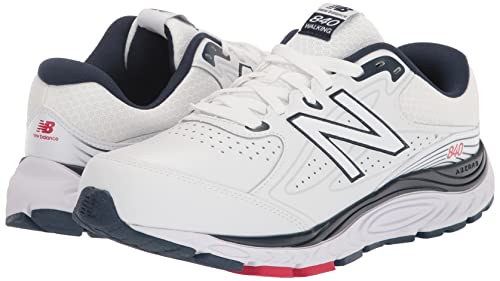 New Balance Men's 840 V3 Walking Shoe, White/Natural Indigo, 10 X-Wide