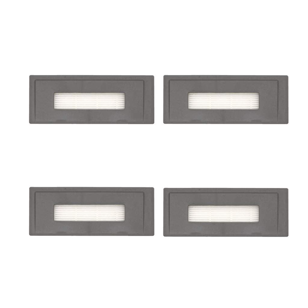 Redgiants 4 Packs Replacement Part Filter Compatible with ECOVACS DEEBOT OZMO 930 Sweeping Robot Vacuum Cleaner Spare Parts Accessories Set