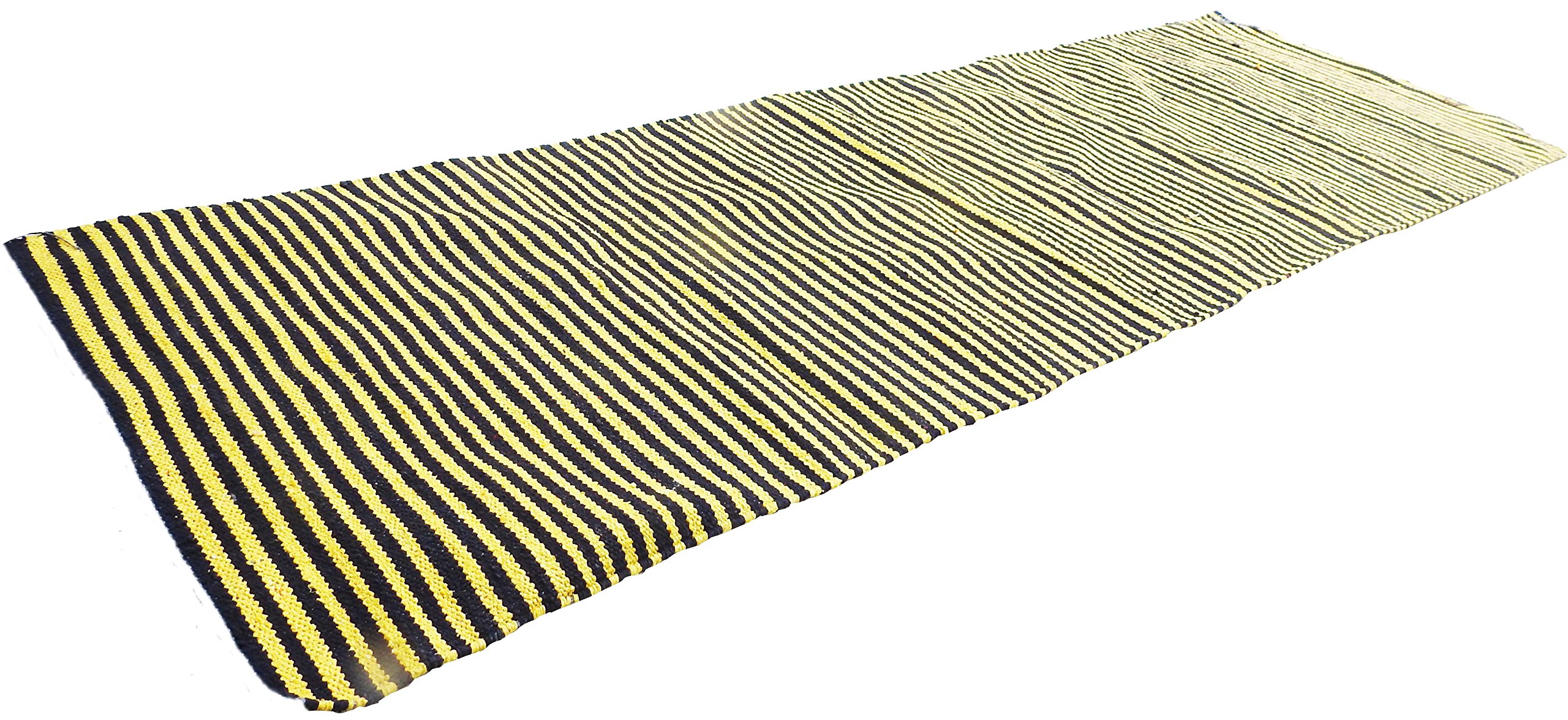 Wonder Care Organic Yoga Mat for Workout & Hand Woven Yoga Mat Thick Eco Friendly Foldable Camping Accessories| Meditation Mat | Travel Yoga Mat (Yellow)