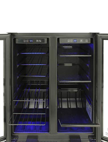 Vinotemp EL-BWC102-02 Touch Screen Beverage Wine Cooler, Black