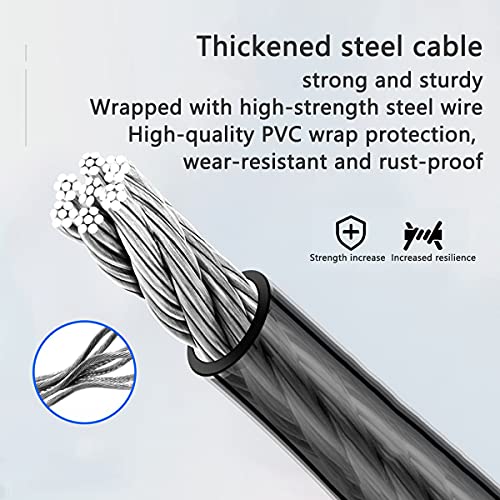 UFFD Bike Lock,5-Digit Resettable Combination Lock with Mounting, 4 Feet Self Coiling Bike Cable Lock Bracket for Bicycle1/2 Inch Diameter (Color : Black, Size : 1.2M)