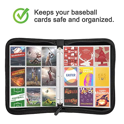 POKONBOY 720 Pockets Card Binder Fit for Standard Size Trading Cards, Storage Album Card Holder Perfect for Skylanders