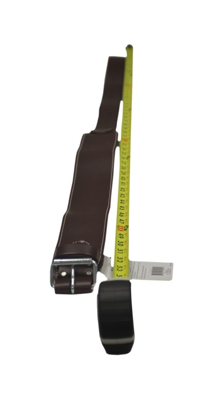Zeluga 20-176 3in. Heavy Duty Ranger Style Leather Work Belt, Brown