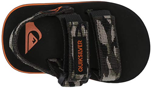 Quiksilver Boy's Monkey Caged Toddler Sandal, Green/Black/Green, 7(24) M US Little Kid