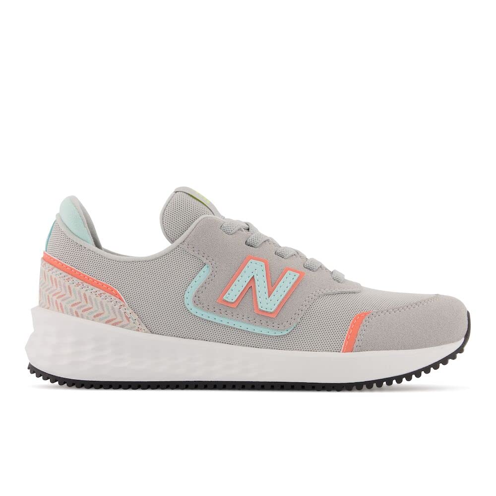 New Balance Kid's Fresh Foam X70 V1 Hook and Loop Sneaker, Black/Team Carolina, 3 Wide Infant