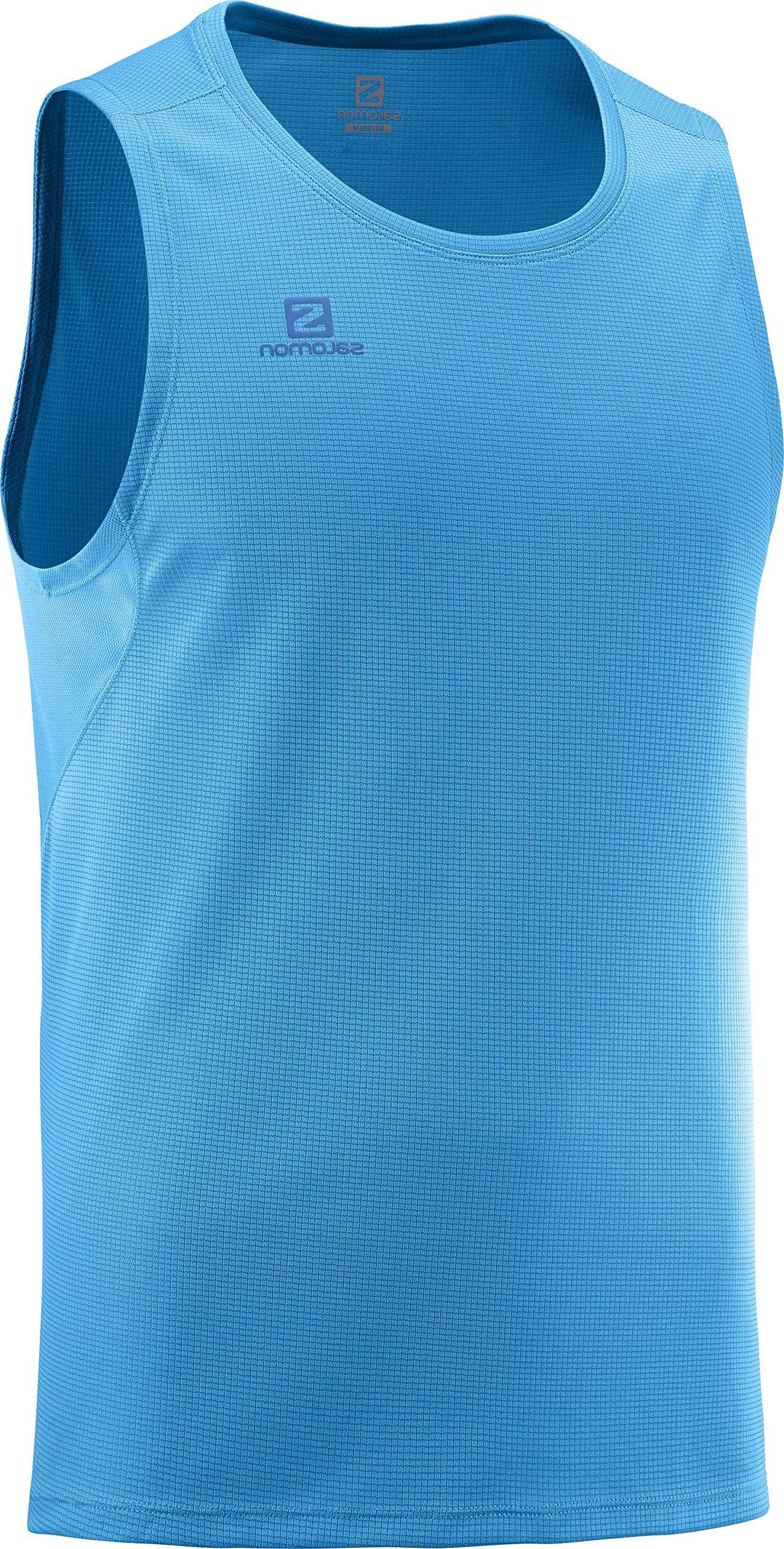 Salomon Men's Standard Agile Tank M, Vivid Blue, X-Large
