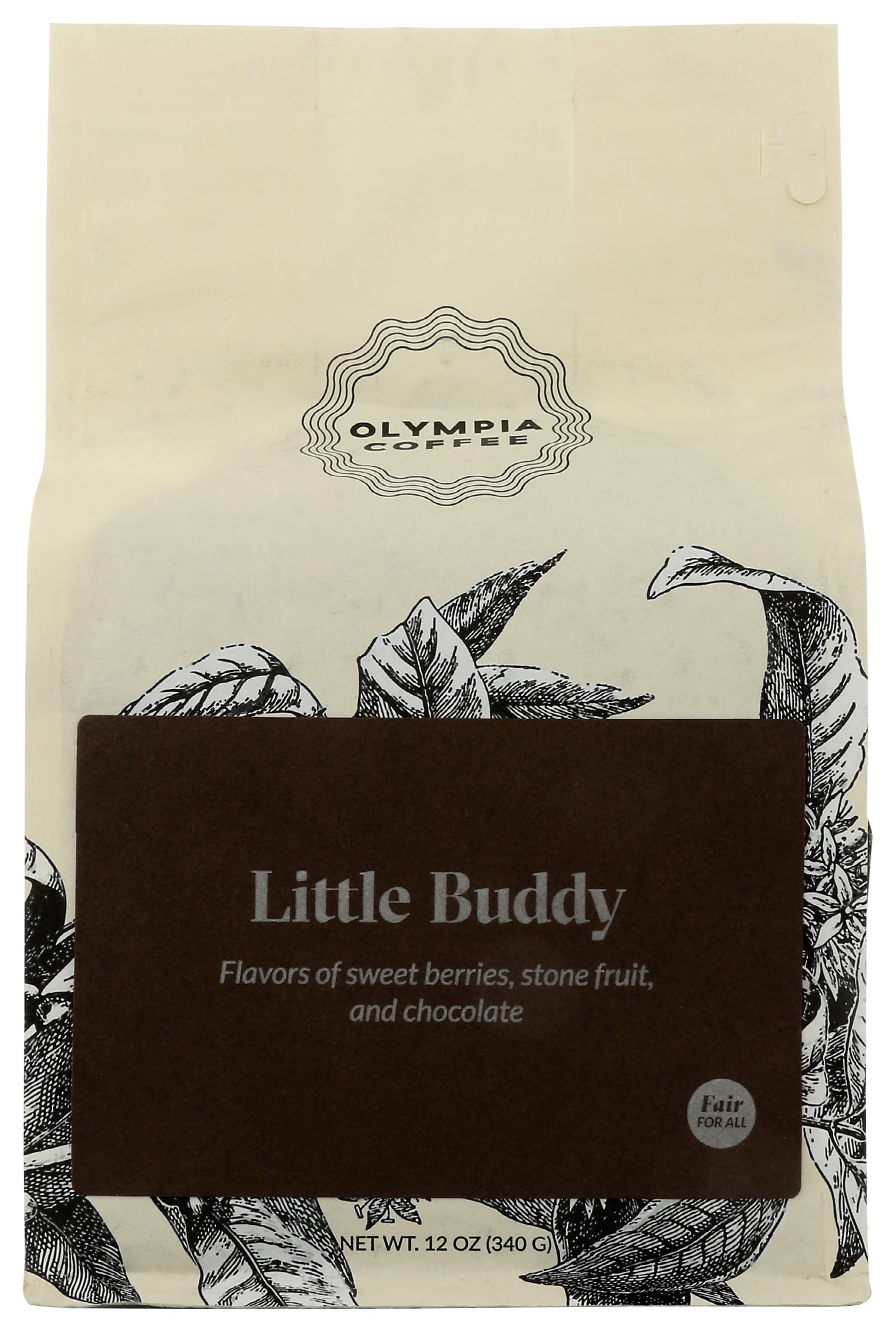 OLYMPIA COFFEE Little Buddy Blend Whole Bean Coffee, 12 OZ