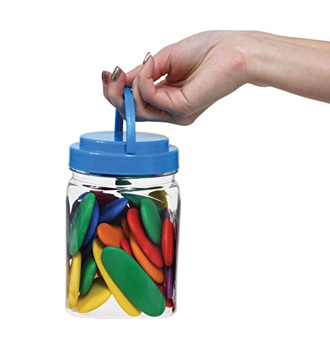 Rainbow Pebbles - Junior - Mini Jar - Ages 18m+ - The Original Sorting and Stacking Stones - First Counting and Sorting Toy