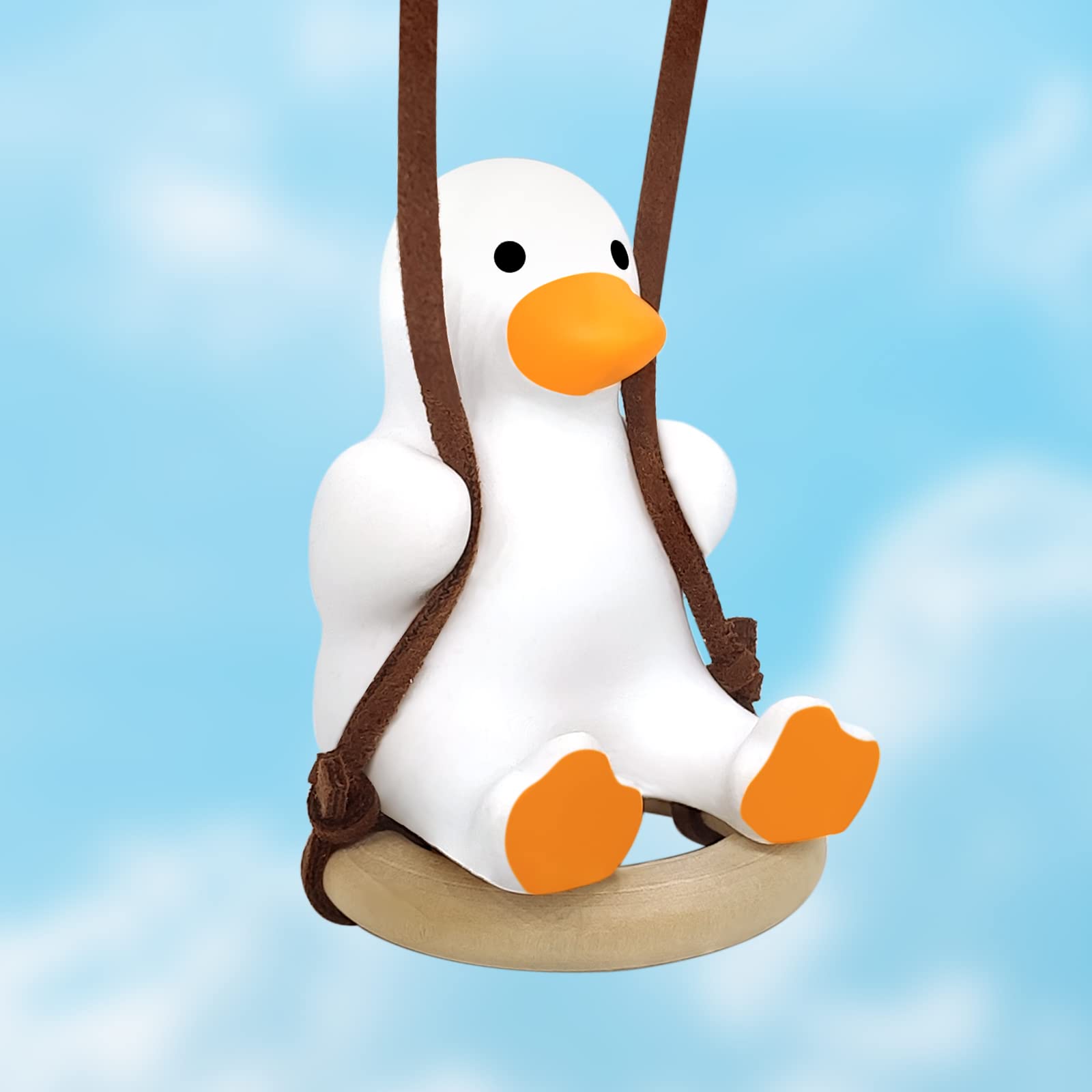 Super Cute Duck on Swing car Decoration Accessories (Duck-A)