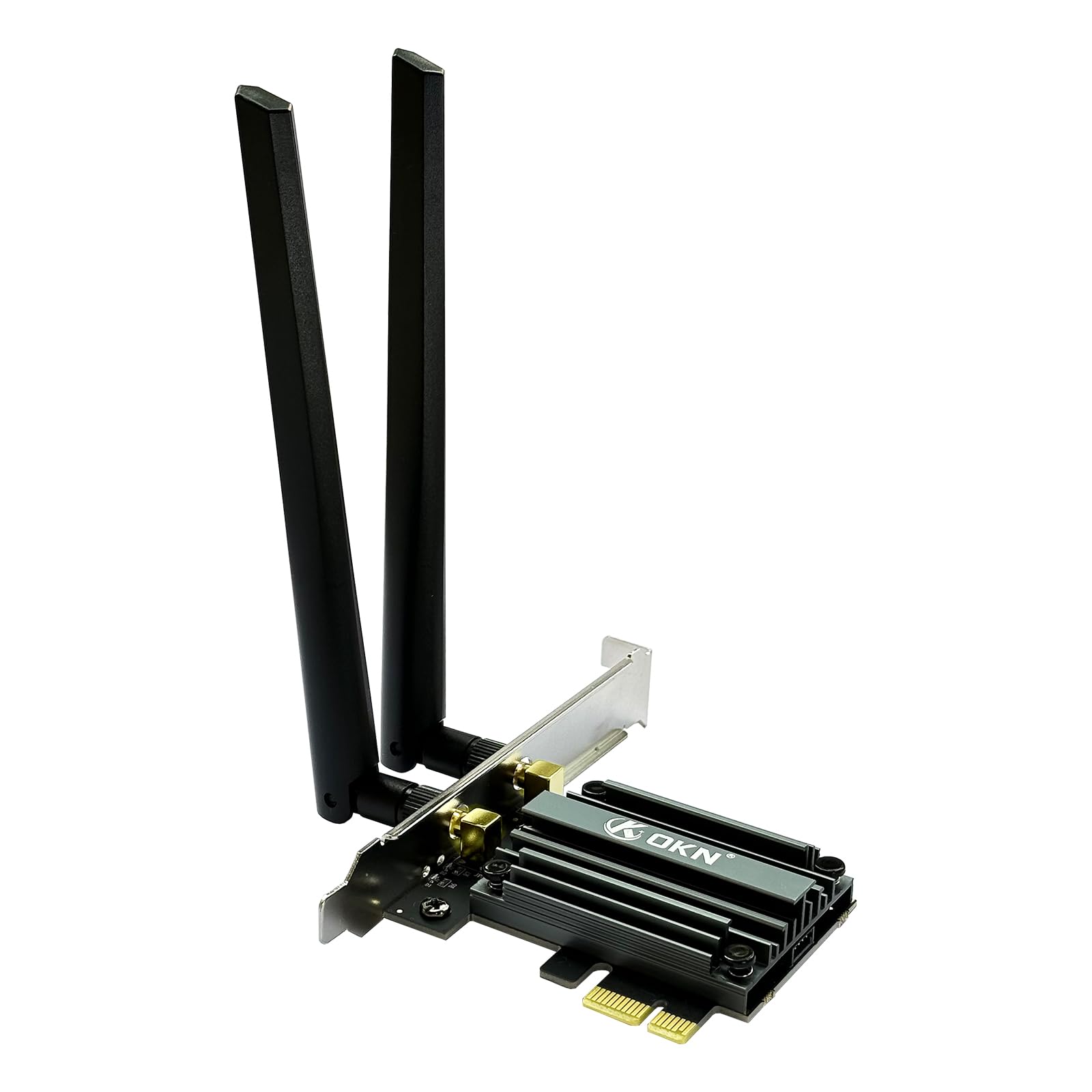 OKN WiFi Card AX3000 Tri-Band PCIe WiFi Card with Bluetooth 5.2, WPA3, OFDMA & MU-MIMO, Ultra-Low Latency, Low-Profile Bracket, Supports Windows 10/11 (64bit) only, Works with Ryzen