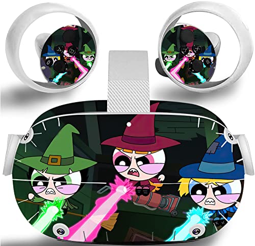 Super Team Girl - Oculus Quest 2 VR Headset and Controller Skin, Vinyl Decal Sticker for VR Headset and Controller, Virtual Reality Protective Accessories