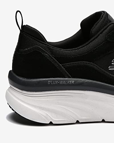 Skechers D'Lux Walker-New Moment Women Walking Shoes Black/White (us_Footwear_Size_System, Adult, Women, Numeric, Medium, Numeric_8_Point_5)