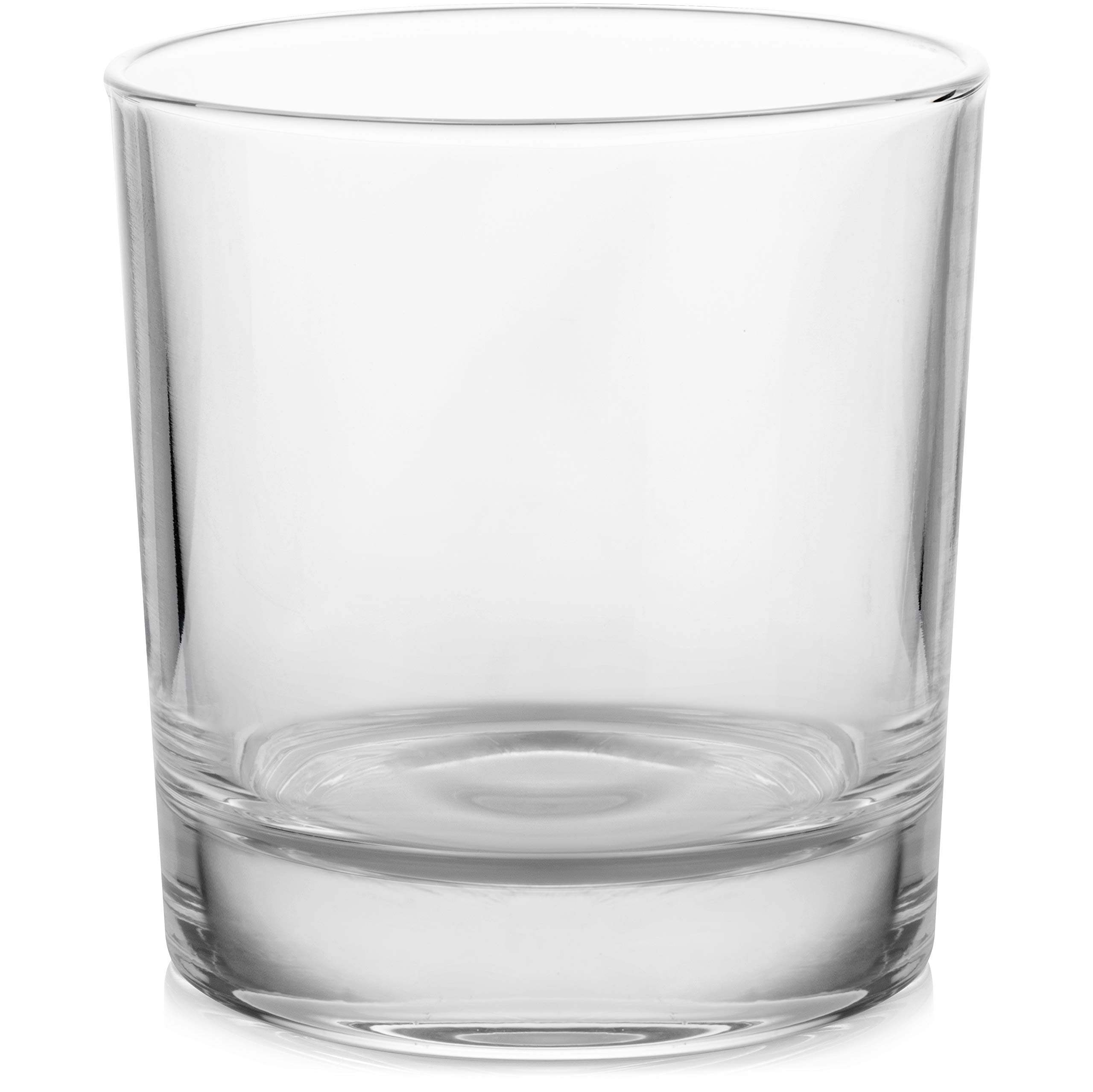 Whiskey Glasses Set of 4 Simple Design | Bar Glasses | Old Fashioned Tumblers | Lowball Glasses | Rocks Glasses | 12 OZ Drinking Glass
