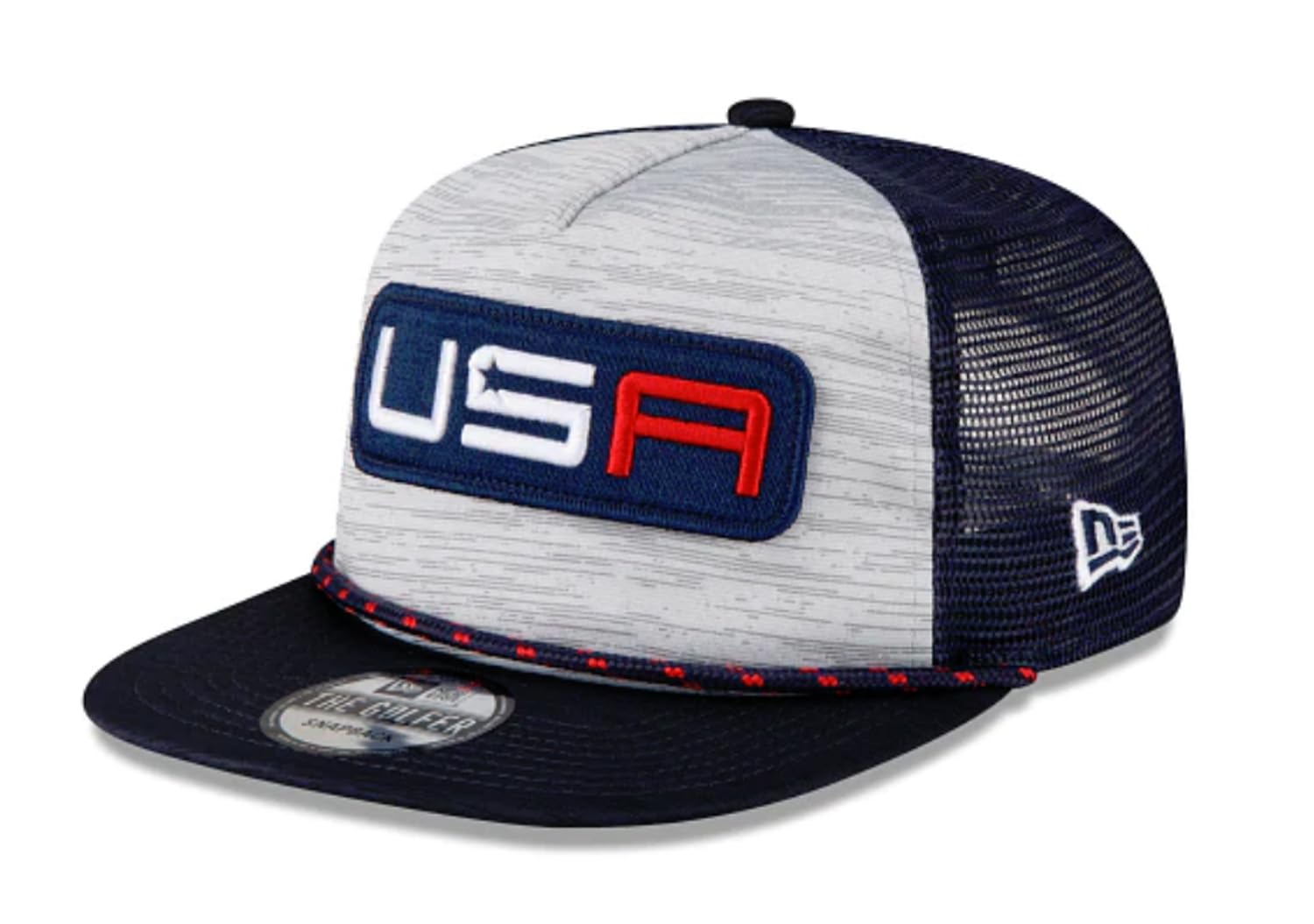 New Era New Men's Gray/Navy 2023 Ryder Cup The Golfer Rope Snapback Hat/Cap