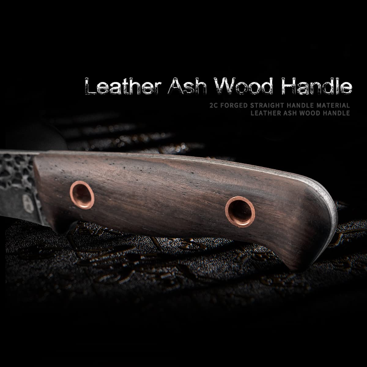 TANSOLE TAN SOLE HX OUTDOORS fixed blade knife with leather sheath for survival camping edc full tang men cowboy knives 8.38 inch