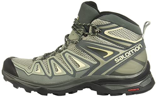 Salomon X Ultra MID 3 AERO Hiking Boots for Women, Shadow/Urban Chic/Bleached Sand, 7.5