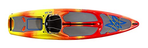 Perception Kayaks Hi Life 11 | Sit on Top Kayak - SUP/Paddleboard | Hybrid Boat with Seat Storage/Cooler | 11' | Sunset, (Model: 9351599042)