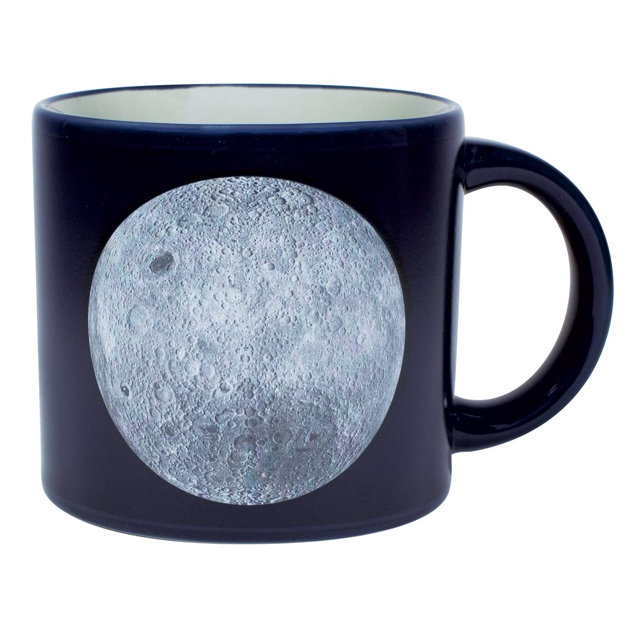 The Unemployed Philosophers Guild Heat Changing Moon Mug - Add Coffee and Names of Landing Sites Astronauts and More Appear