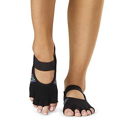 toesox Women’s Mia Half Toe Socks - Pride, Small