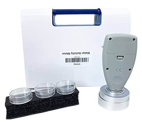 VTSYIQI Water Activity Meter Food AW Tester Monitor Water Analyzer for Grain Fruits Vegetables Breads Biscuits Cakes Puffed Food 6 bit Backlight Digital Display